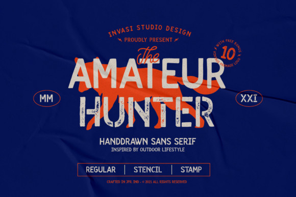 Amateur Hunter Font - Free Font