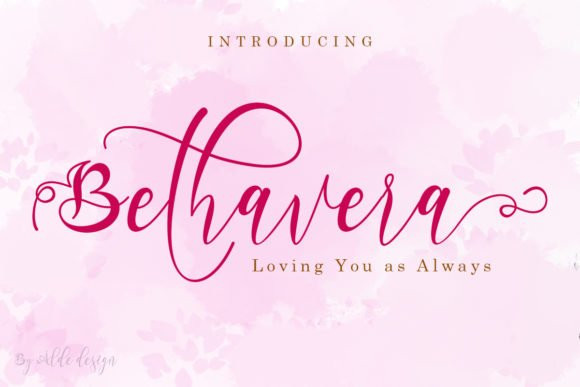 Bethavera Font - Free Font
