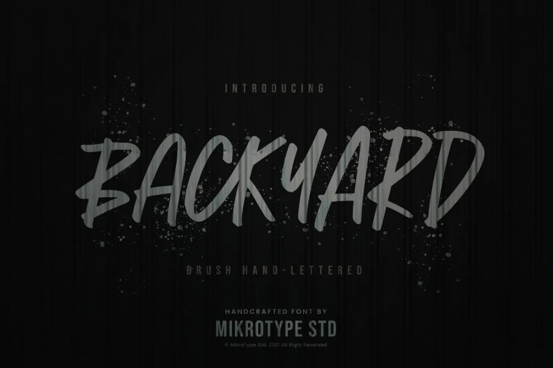 Backyard Font - Free Font