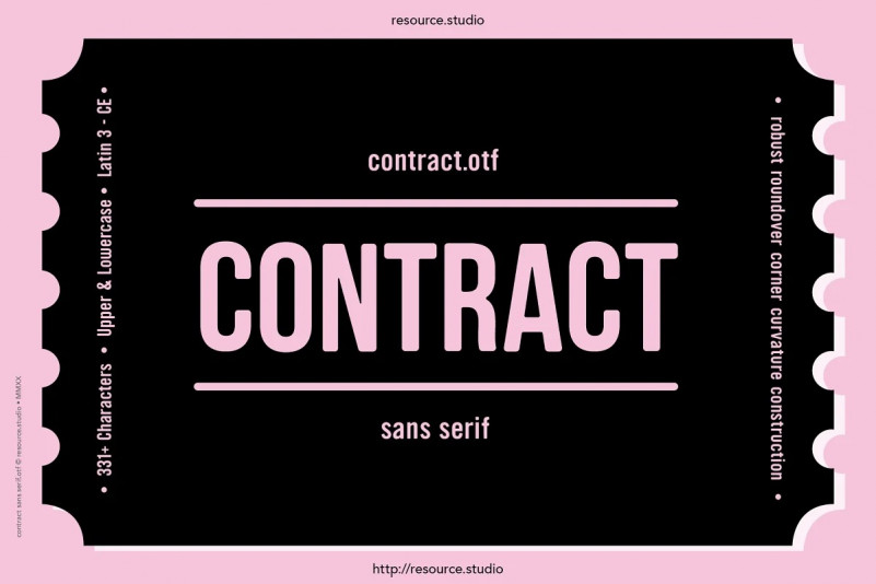 Contract Font - Free Font