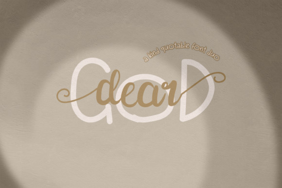 Dear God Duo Font - Free Font
