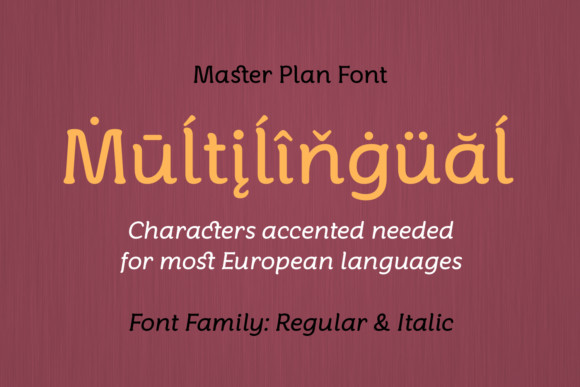 Master Plan Font - Free Font
