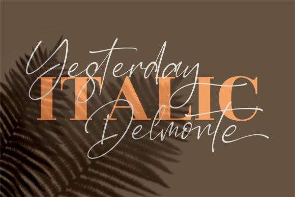 Yesterday Delmonte Font - Free Font