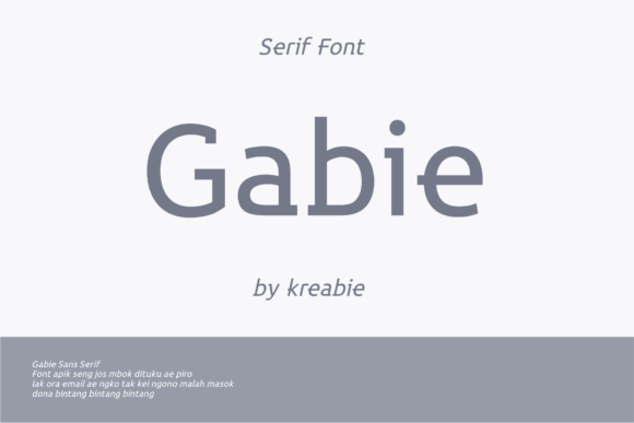 Gabie Font - Free Font