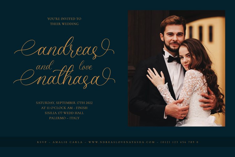 Amanda Calligraphy Font - Free Font