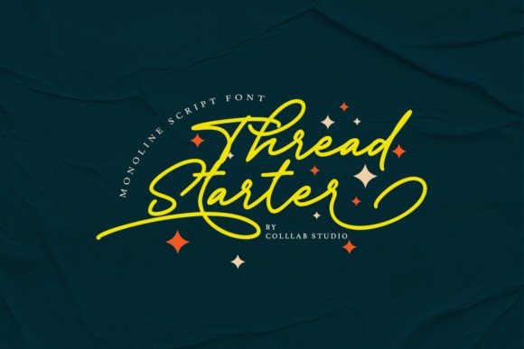 Thread Starter Font - Free Font