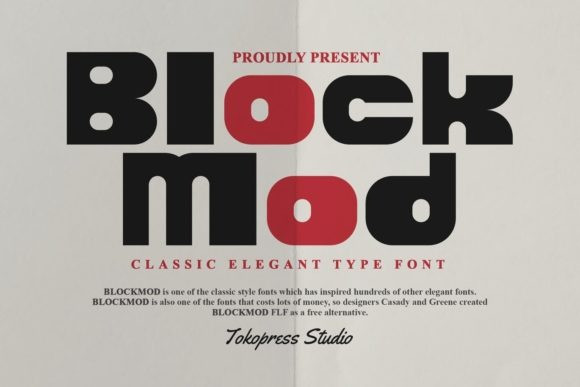 Blockmod Font - Free Font