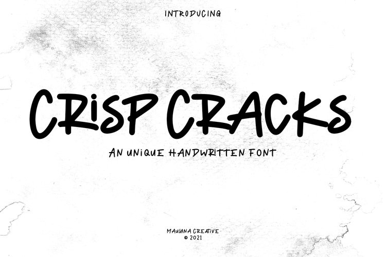 Crisp Cracks Font - Free Font