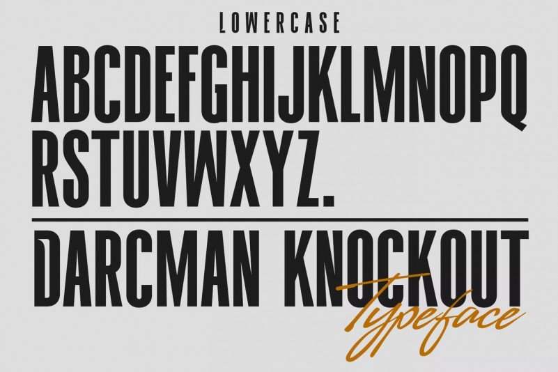 DARCMAN KNOCKOUT Font - Free Font