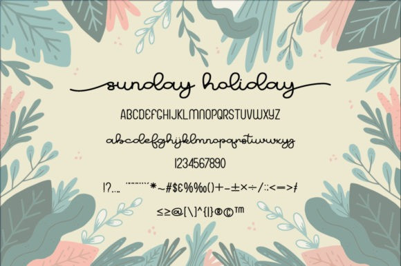 Sunday Holiday Font - Free Font