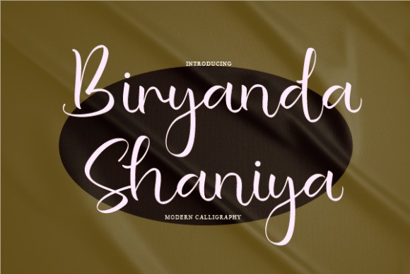 Biryanda Shaniya Font - Free Font