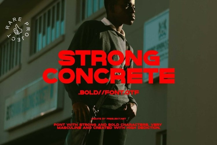 Strong Concrete Font - Free Font