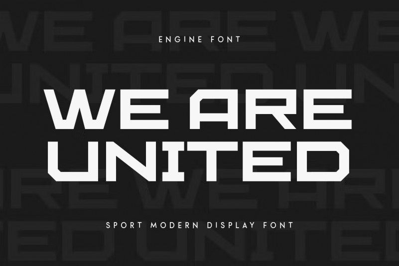Engine Font - Free Font