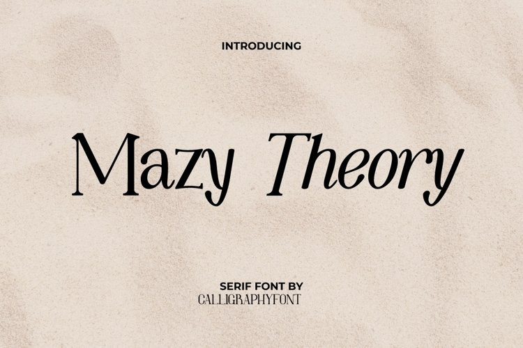 Mazy Theory Font - Free Font
