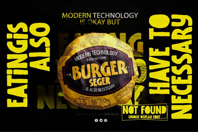 Not Found Font - Free Font