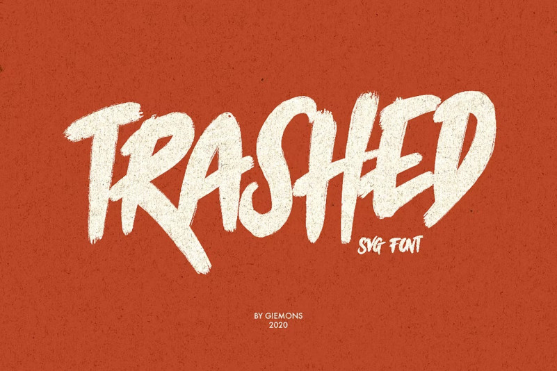 Trashed Font - Free Font