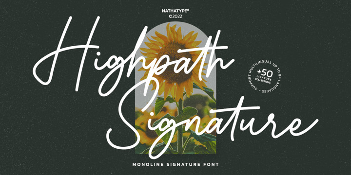 Highpath Signature Font - Free Font