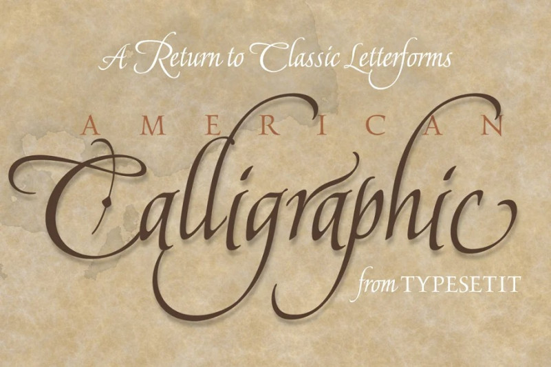 American Calligraphic Font - Free Font