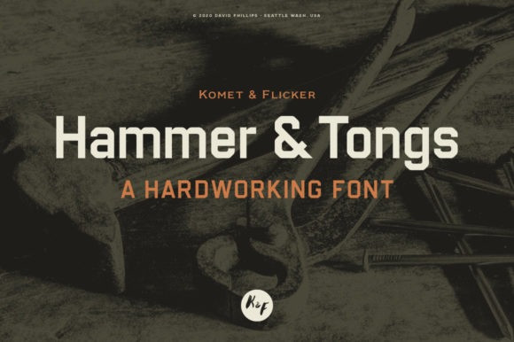 Hammer & Tongs Font - Free Font