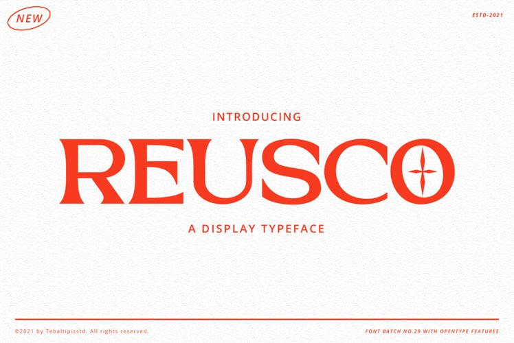 Reusco Font - Free Font