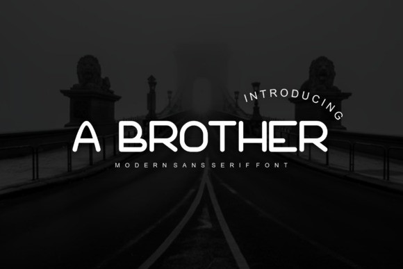 A Brother Font - Free Font