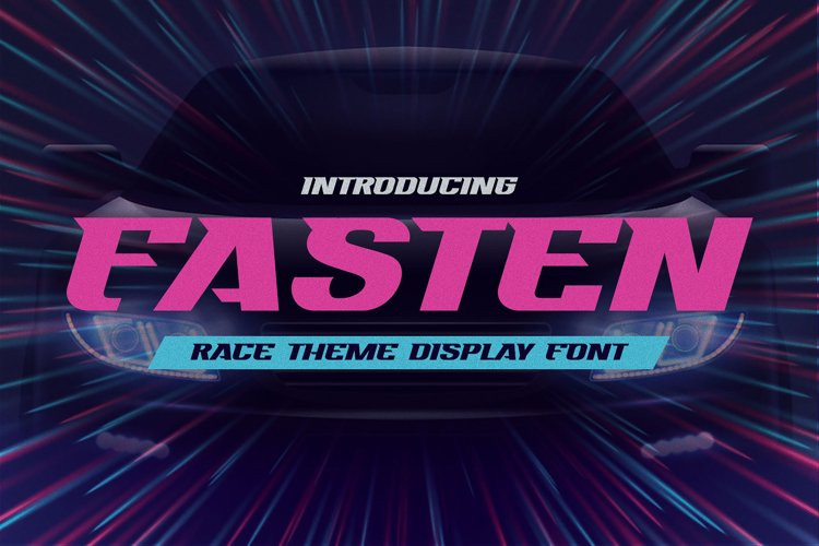 FASTEN Font - Free Font