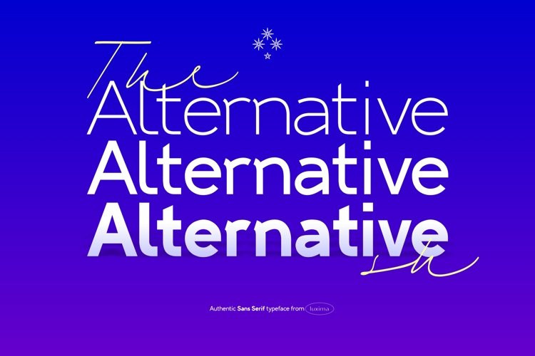 Alternative Font - Free Font