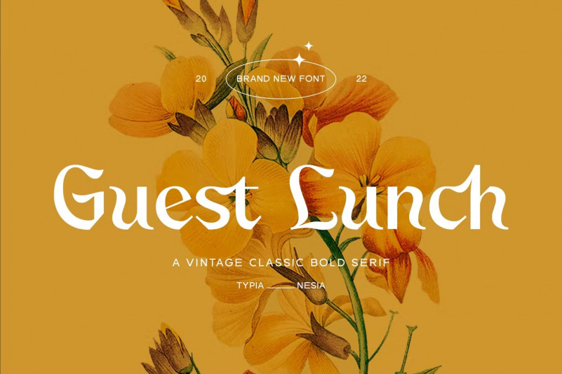 Guest Lunch Font - Free Font