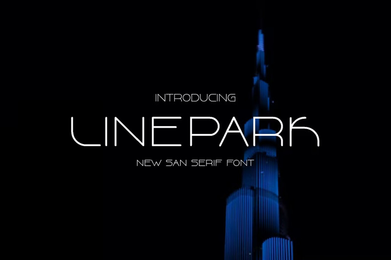 Line Park Font - Free Font