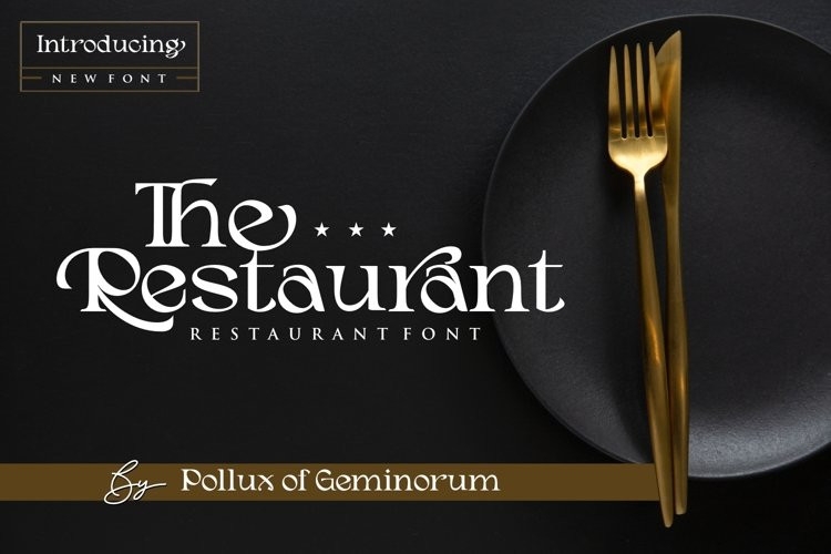 The Restaurant Font - Free Font