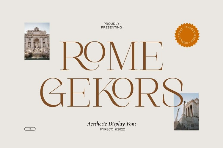 Rome Gekors Font - Free Font