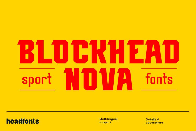 Blockhead Nova Font - Free Font