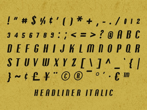 Headliner Font - Free Font