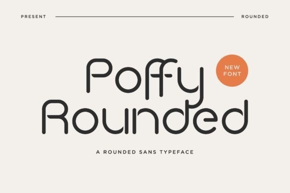 Poffy Rounded Font - Free Font