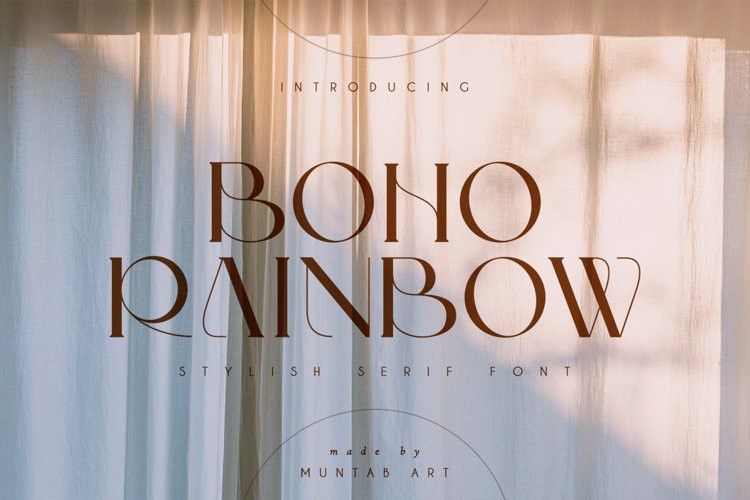 Boho Rainbow Font - Free Font