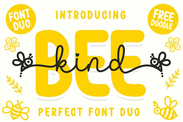 Bee Kind Duo Font - Free Font
