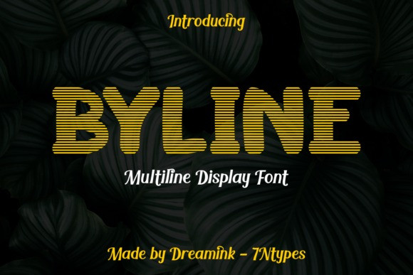 Byline Font - Free Font