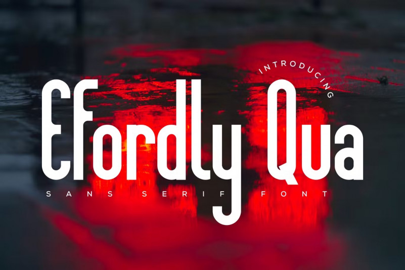 Efordly Qua Font - Free Font