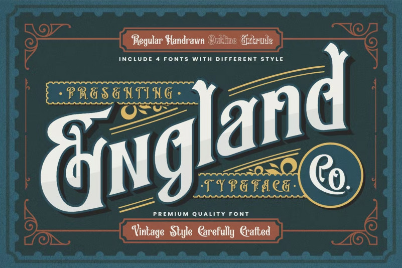 England Co Font - Free Font