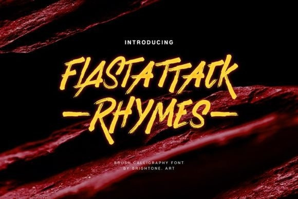 Flastattack Rhymes Font - Free Font