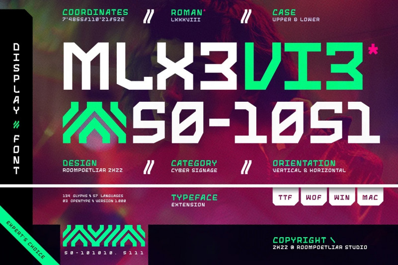 M-LX3VI3 Display Font - Free Font