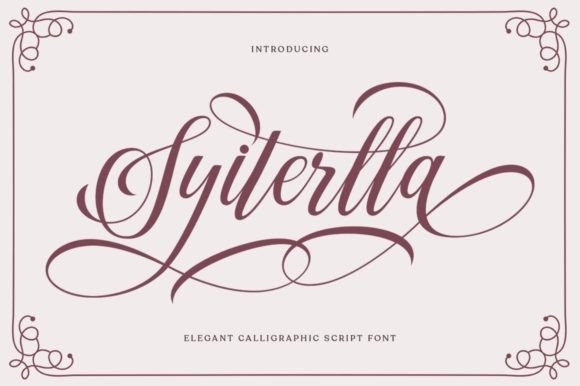 Syiterlla Font - Free Font