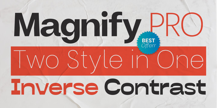 Magnify PRO Font Family - Free Font