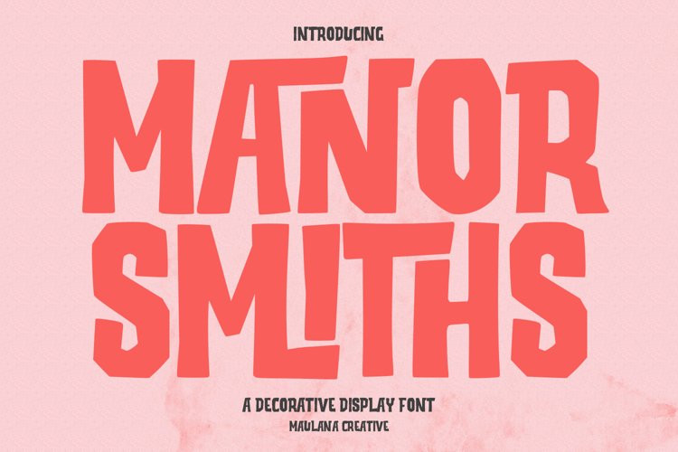 Manor Smiths Font - Free Font