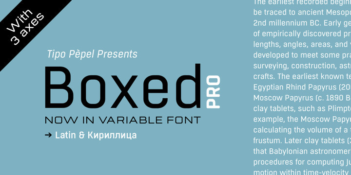 Boxed Pro Font Family - Free Font