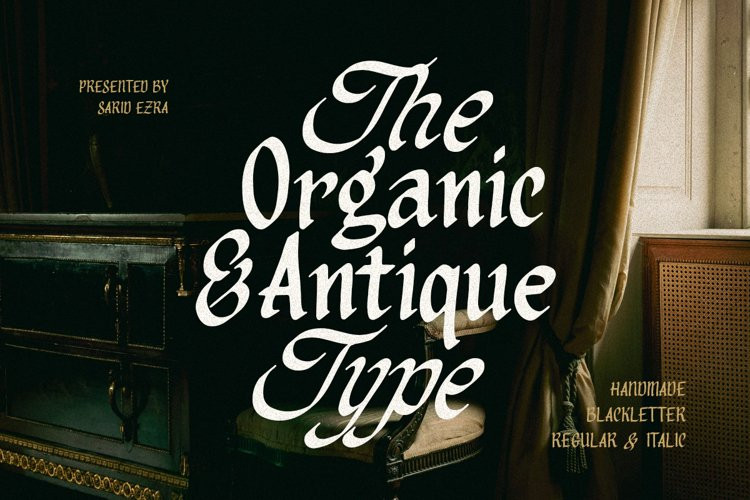 Organic Antique Font - Free Font
