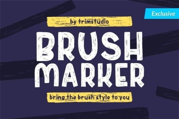 Brush Marker Font - Free Font