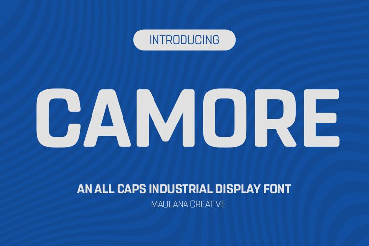 Camore - All Caps insustrial Display Font - Free Font