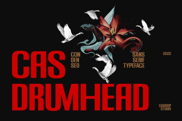 Cas Drumhead Font - Free Font
