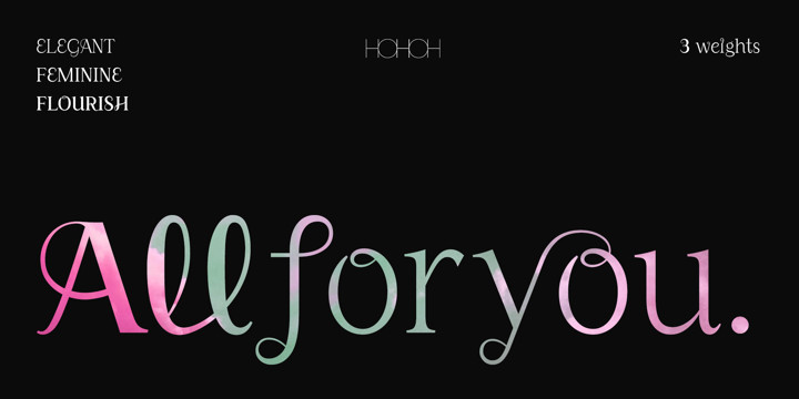 All For You Font Family - Free Font